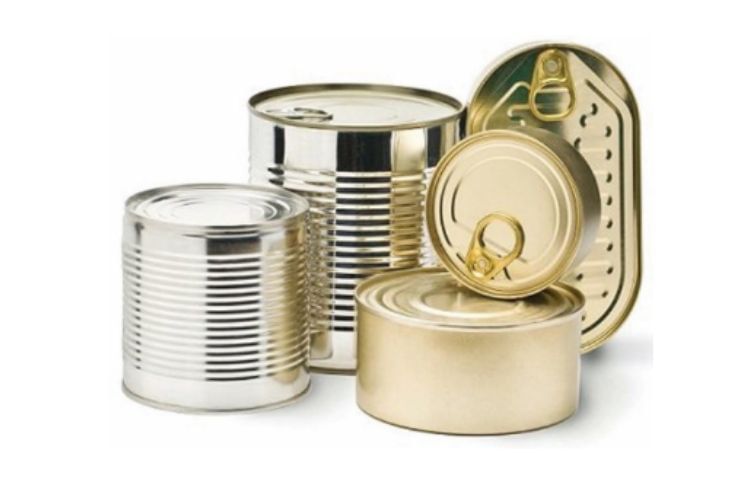 Food packaging tins store